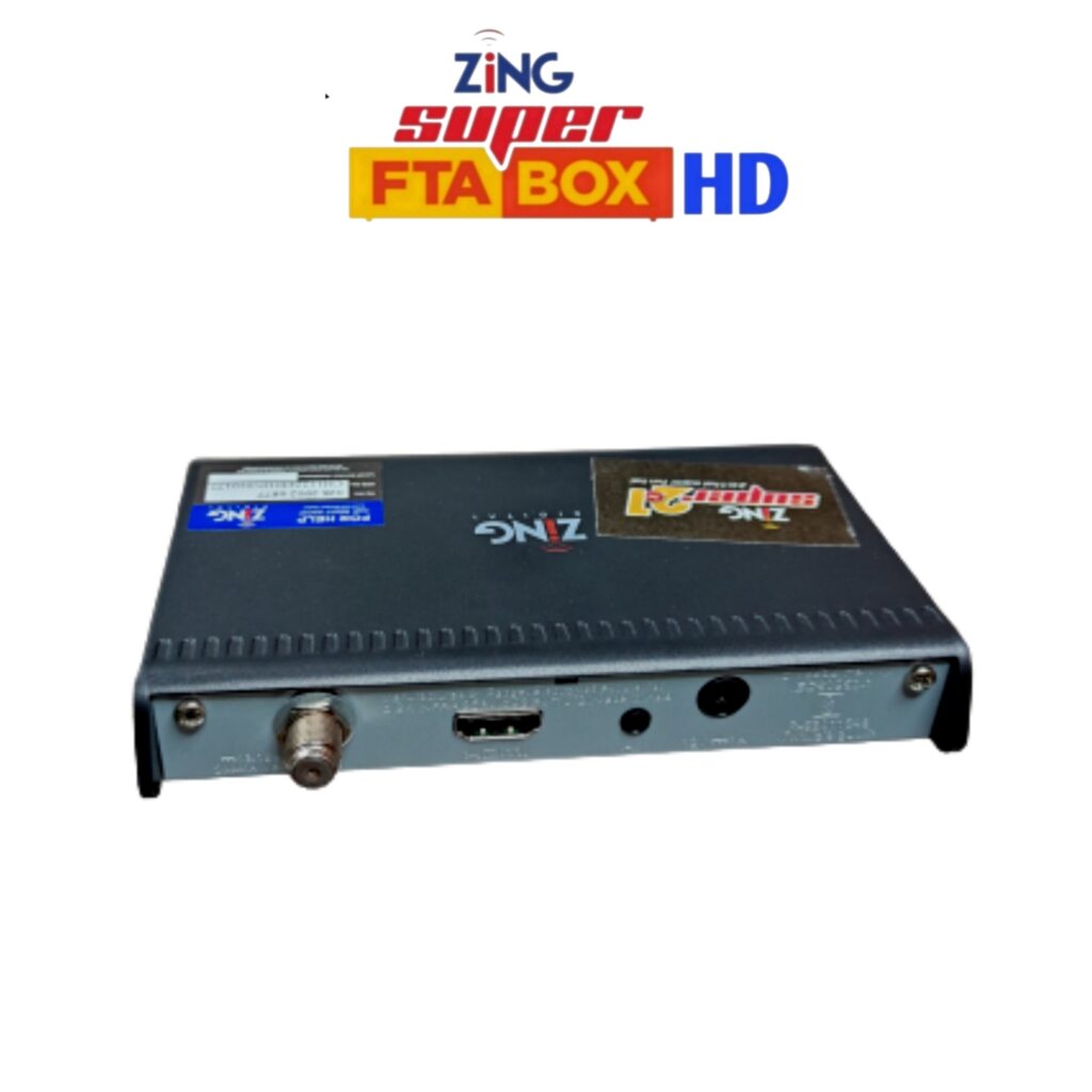 Zing Super FTA Box HD with 4 Years Free Pack of 350+ Channels ...