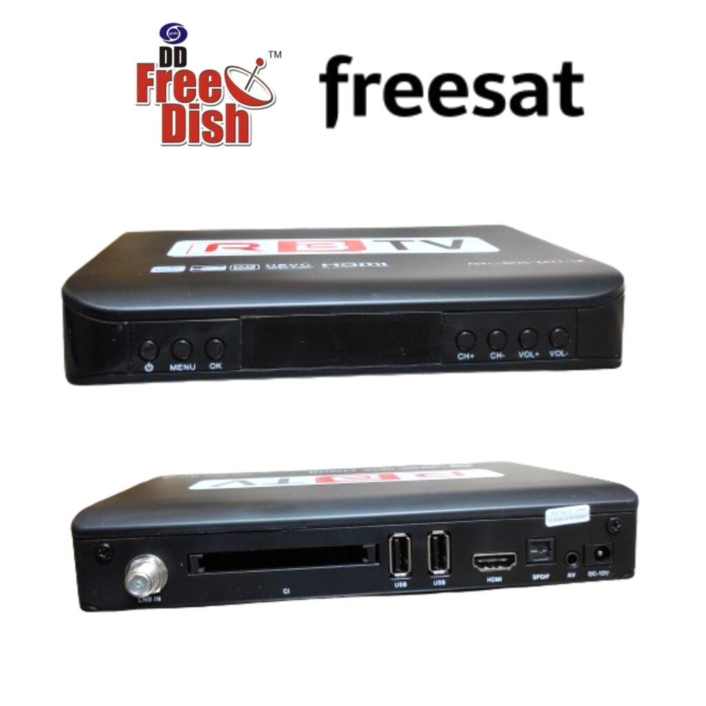 RB TV H.265 10Bits Full HD MPEG-4 Set Top Box for DD Free Dish - deepakstorehub.in